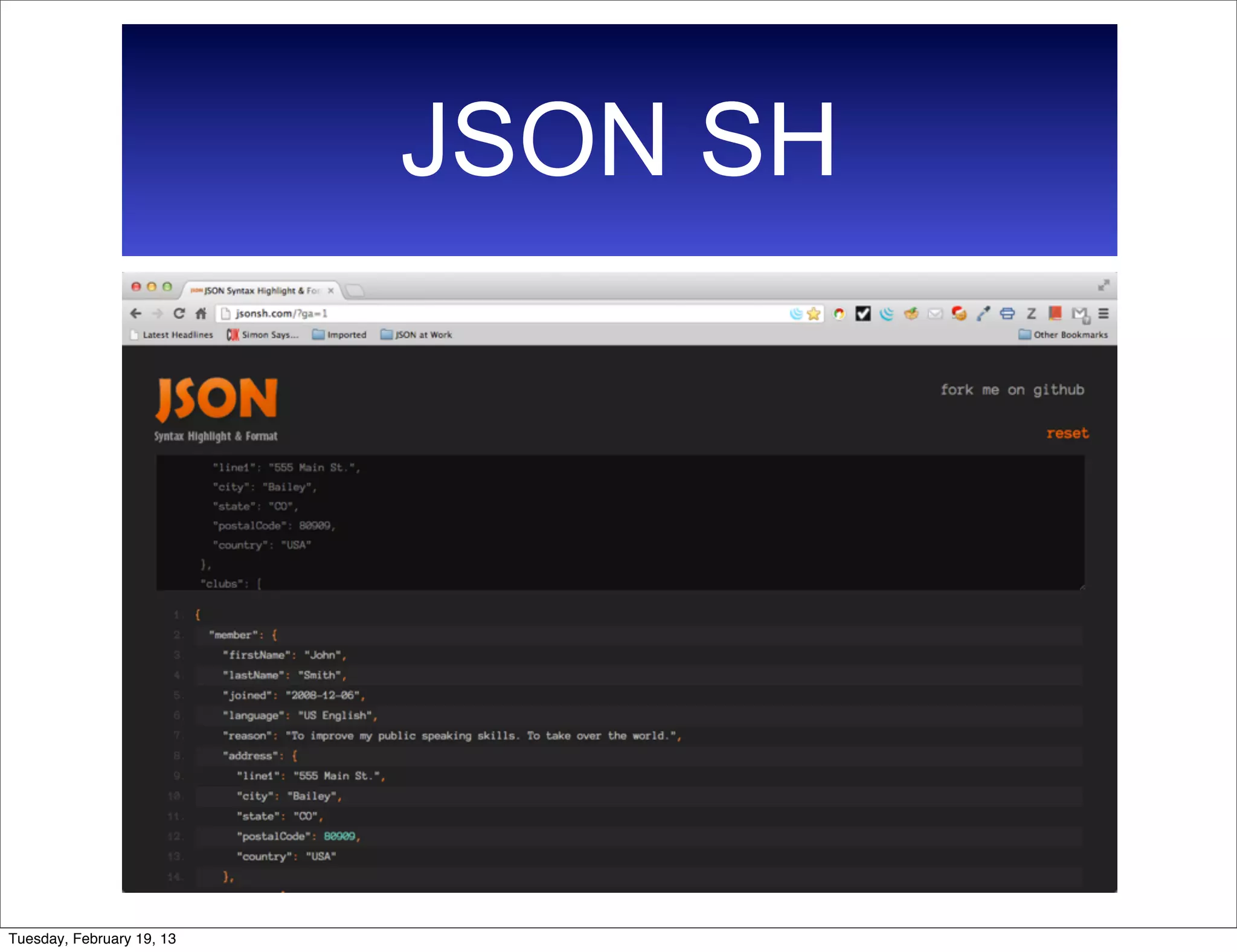 Json at work overview and ecosystem-v2.1 | PPT