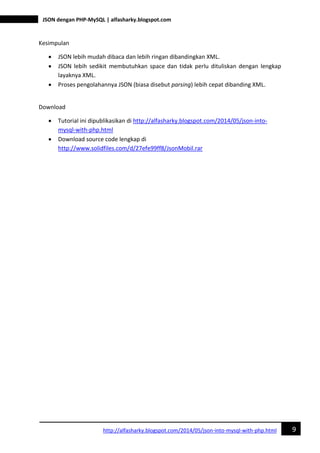 Json dengan php-my sql | PDF