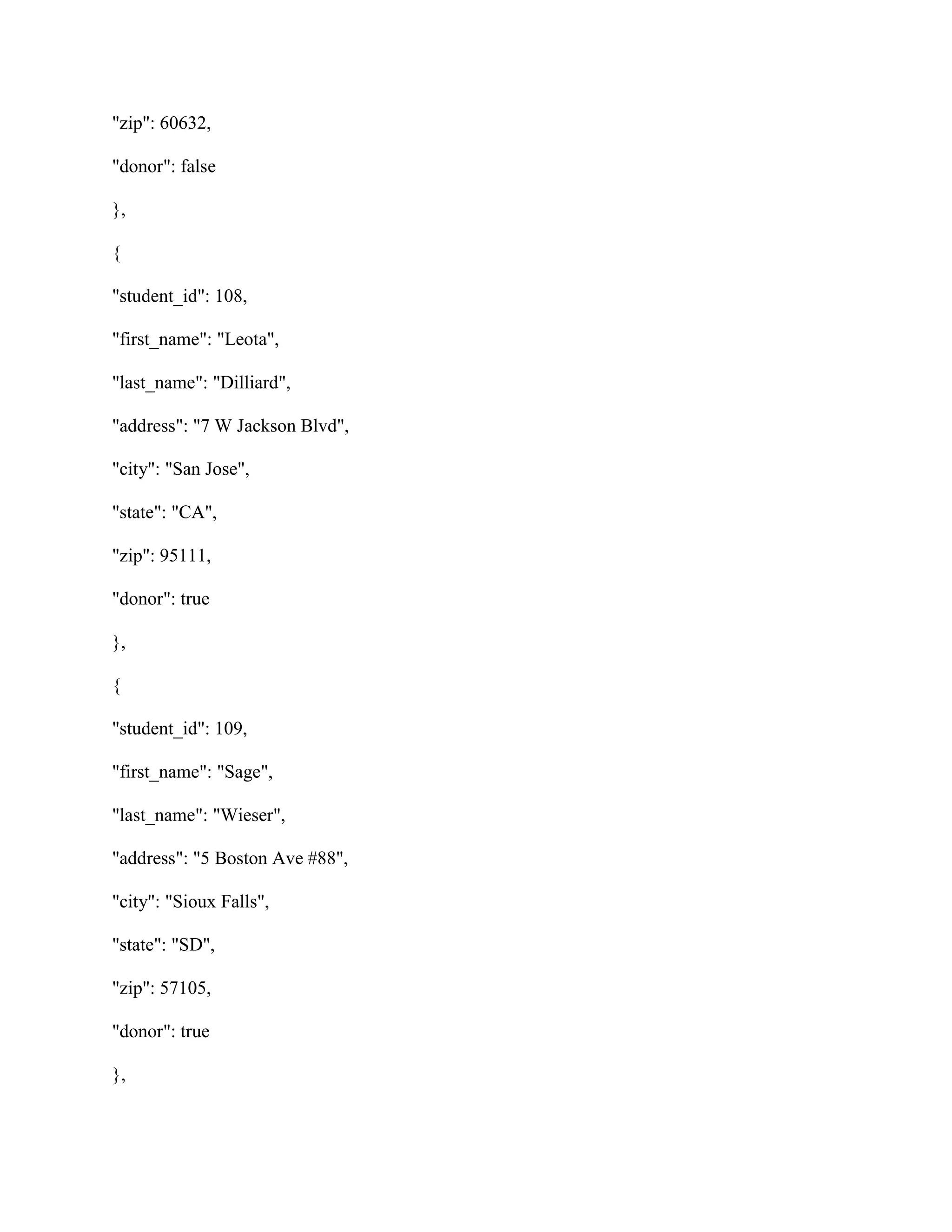 Json File - { -student_id-- 101- -first_name-- -James--.docx