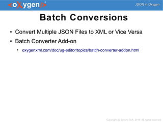 JSON Edit, Validate, Query, Transform, and Convert | PPT
