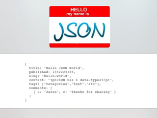 JSON, The Argonauts and Mark | PPT