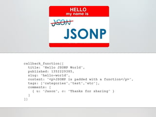 JSON, The Argonauts and Mark | PPT