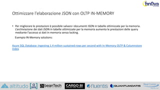 JSON in SQL Server 2019 | PPTX | Databases | Computer Software and Applications