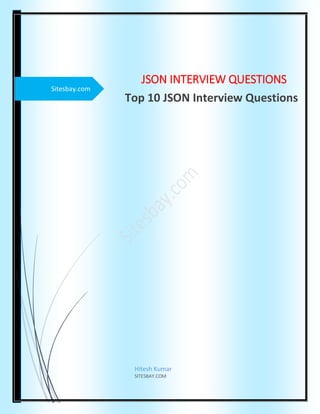 Top JSON Interview Questions for Freshers | PDF