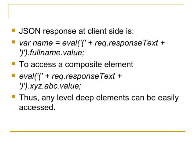 Json Java Script Object Notation Ppt Free Download