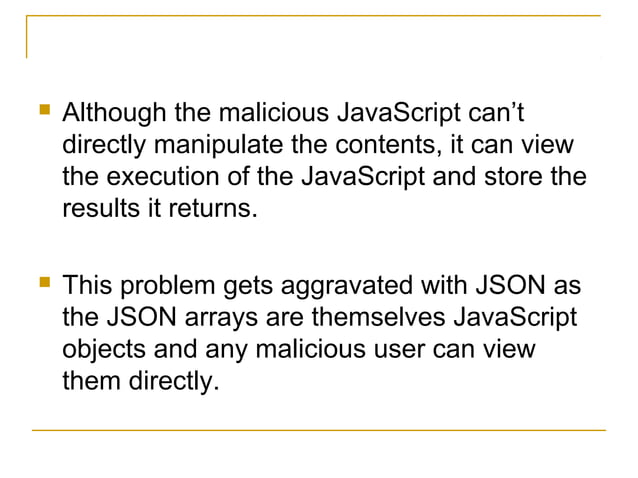 Json Java Script Object Notation Ppt