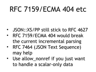 JSON, JSON::PP, and more | PPT