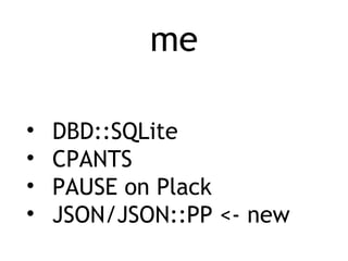 JSON, JSON::PP, and more | PPT