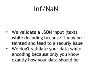 JSON, JSON::PP, and more | PPT