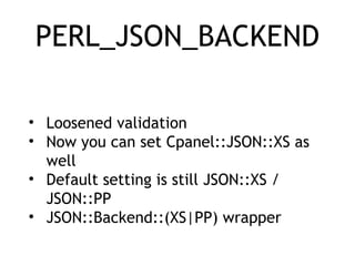 JSON, JSON::PP, and more | PPT