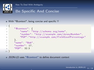 Introduction to Json ld | PPT