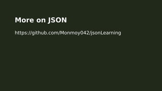 JSON Learning | PPT