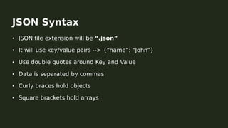 JSON Learning | PPT