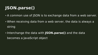 JSON Learning | PPT