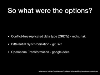 Concurrent Editing with Operational Transformations and JSON Patch | PPT