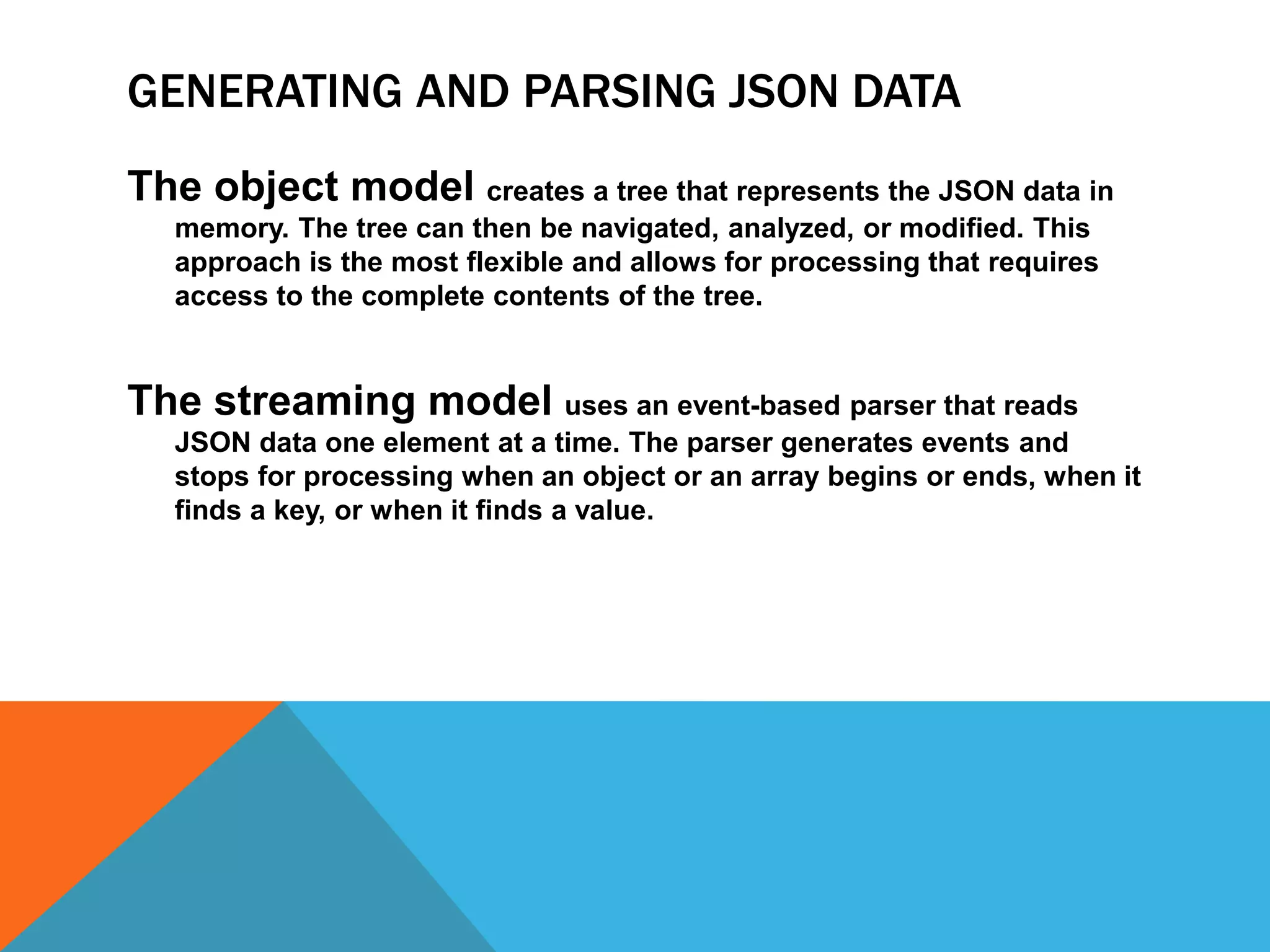 Json processing | PPT Json processing | PPT