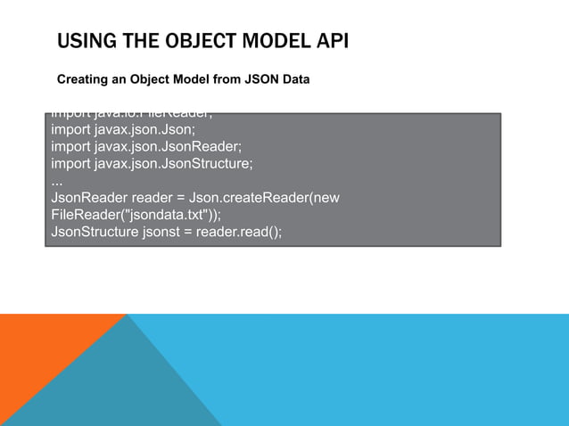 Json Processing Ppt