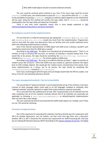 Json Processing API (JSR 353) review | PDF