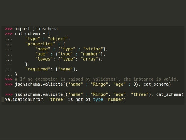 JSON Schema Validation for Cats - PyCon APAC
