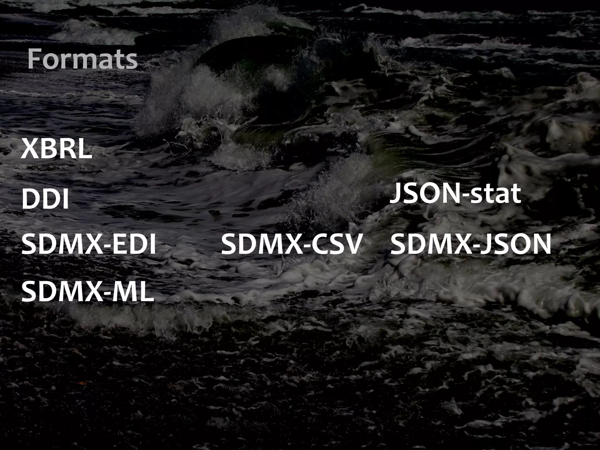 JSON-stat in the Sea of Standards | PPT