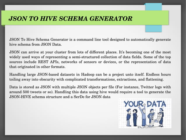 Json To Hiveschemagenerator Ppt