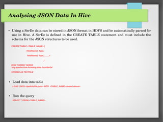 Json to hive_schema_generator | PPT