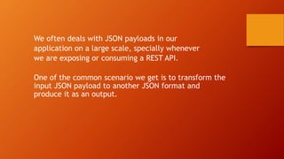 Json to json esb transformation | PPT