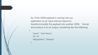 Json to json transformation in mule | PPT