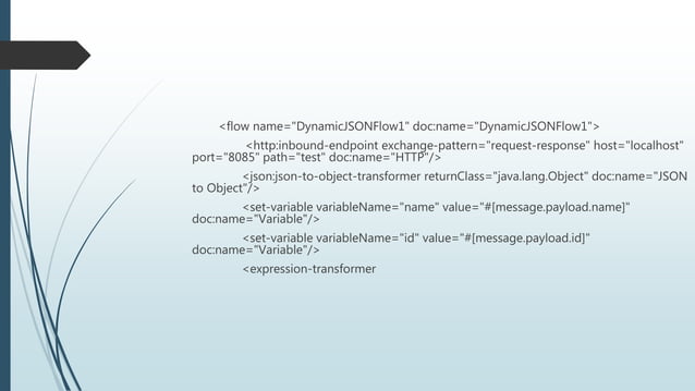 Json To Json Transformation In Mule Ppt