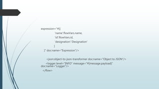 Json to json transformation in mule | PPT