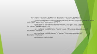 Json to json transformation in mule | PPT