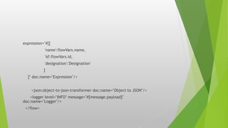 Json to json transformation in mule | PPT