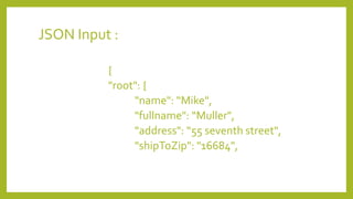 Json to xml esb transformation | PPTX