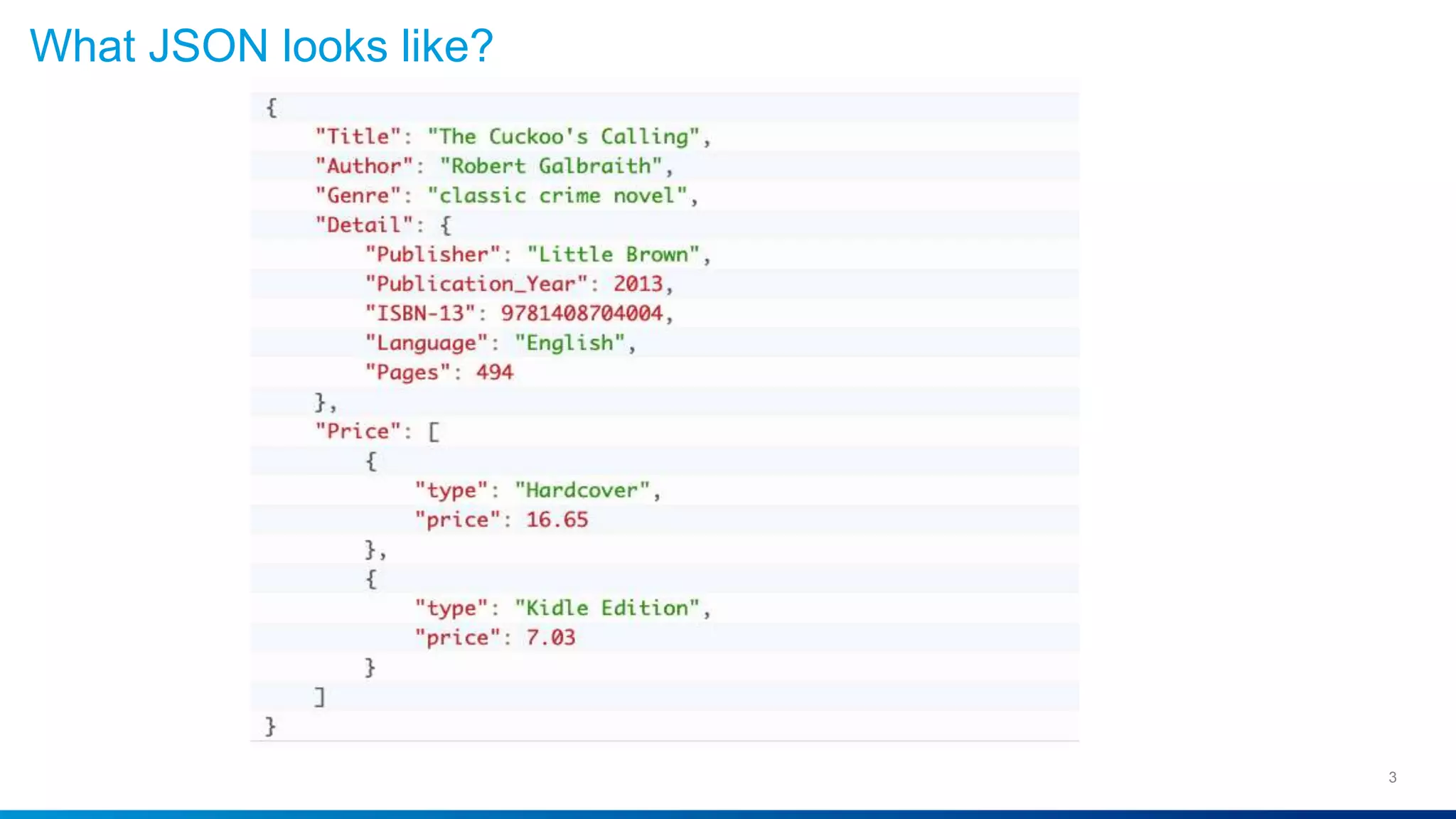 Json training | PPTX | Web Development | Internet