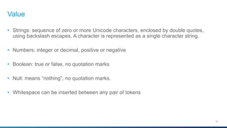 Json training | PPTX | Web Development | Internet