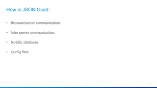 Json training | PPTX | Web Development | Internet
