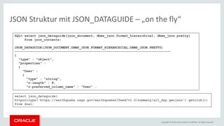 JSON in der Oracle Datenbank | PPTX
