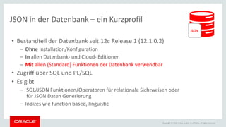 JSON in der Oracle Datenbank | PPTX