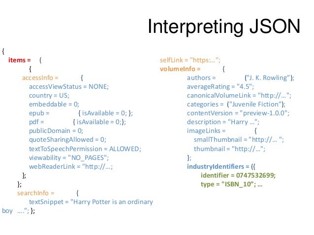 JSON overview and demo