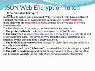 JsonWebTokens ppt - explains JWT, JWS , JWE Tokens | PPT