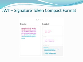 JsonWebTokens ppt - explains JWT, JWS , JWE Tokens | PPTX