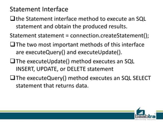 jsp MySQL database connectivity | PPTX