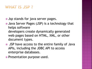 Jsp | PPT