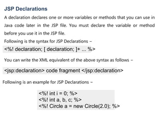 JSP.pptx | Web Development | Internet