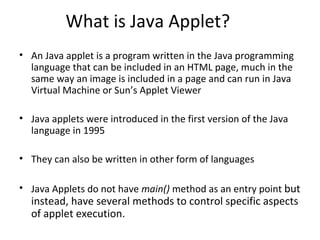 Jsp applet | PPT