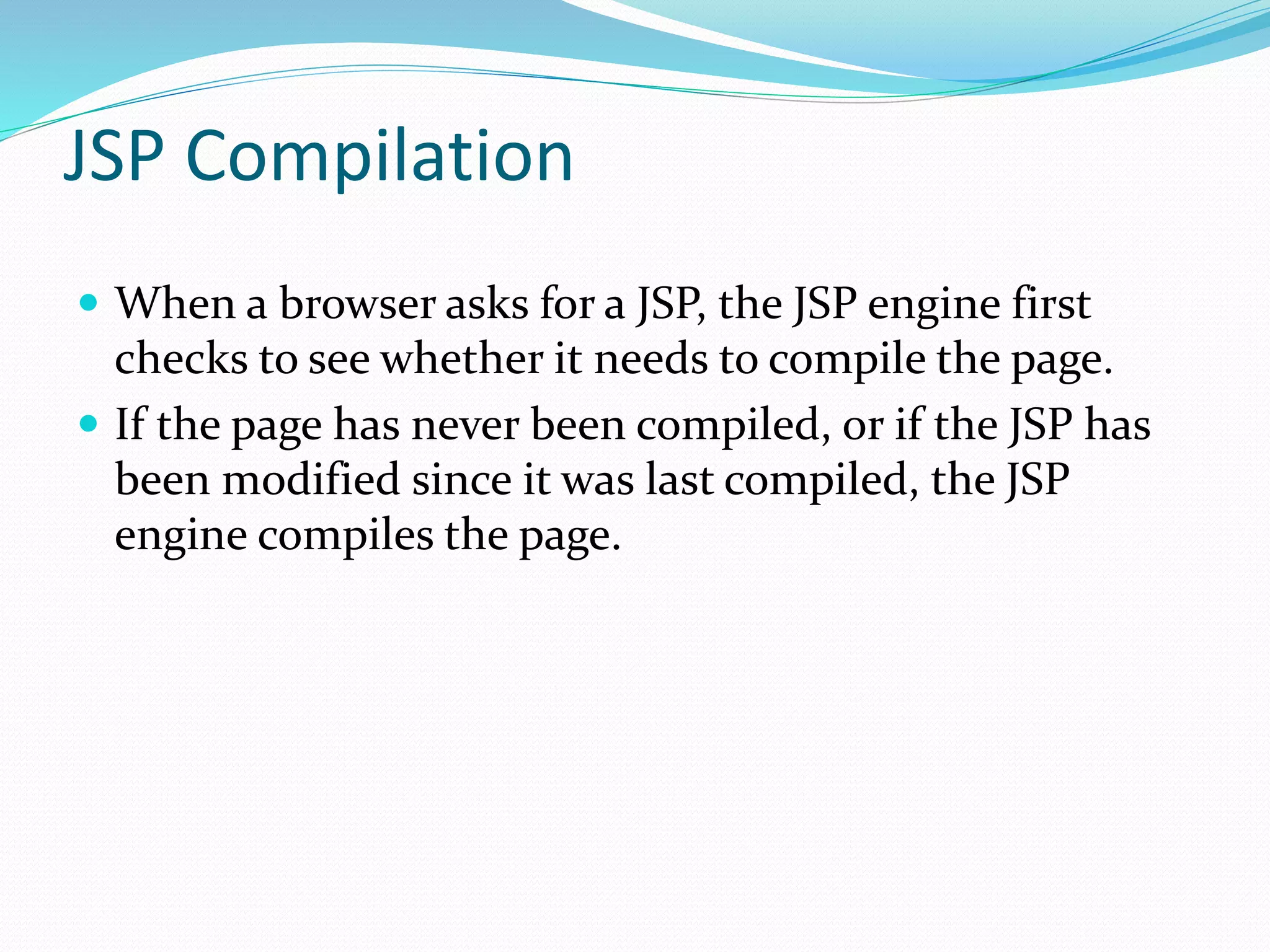 Jsp lifecycle | PPTX