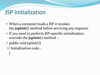 Jsp lifecycle | PPTX