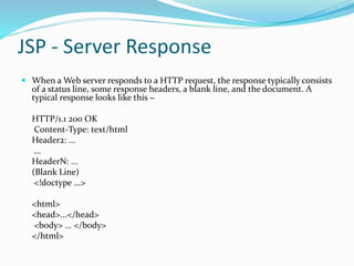 Jsp server response | PPT