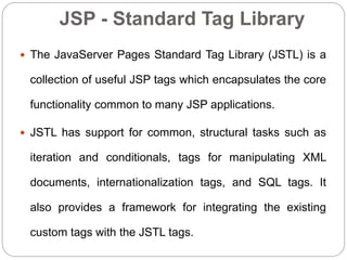 Jsp and jstl | PPTX