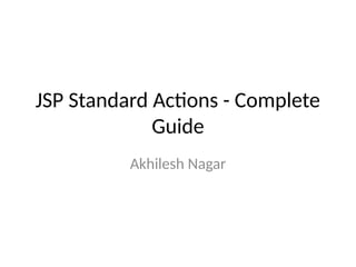 JSP_Complete_Guide_With_Step_By_Step_solution | PPTX